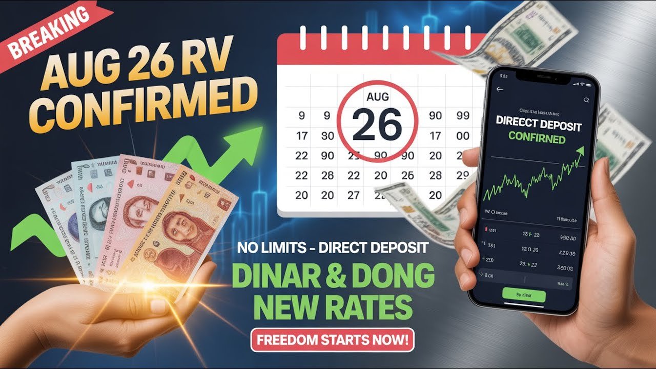 Iraqi Dinar - RV on 26 Aug No limitations DIRECT DEPOSIT Free...